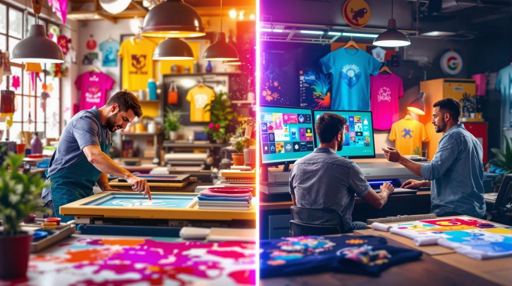 Screen Printing vs Digital Printing: Which to Choose | ooShirts - T ...
